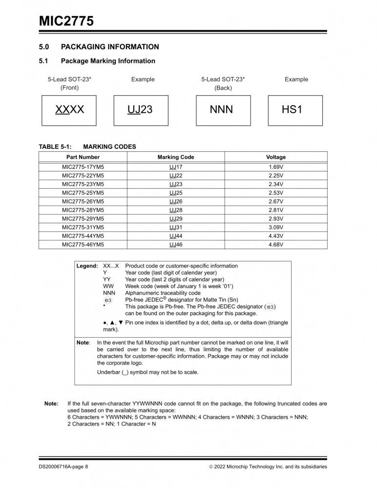 MIC2775 technical document page 8