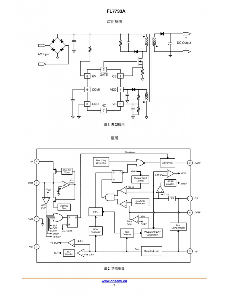FL7733A datasheet preview, page 2
