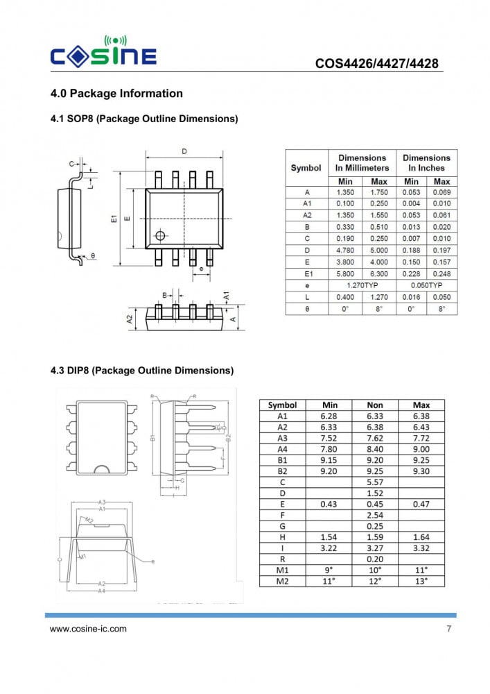 COS4426DT datasheet page 7