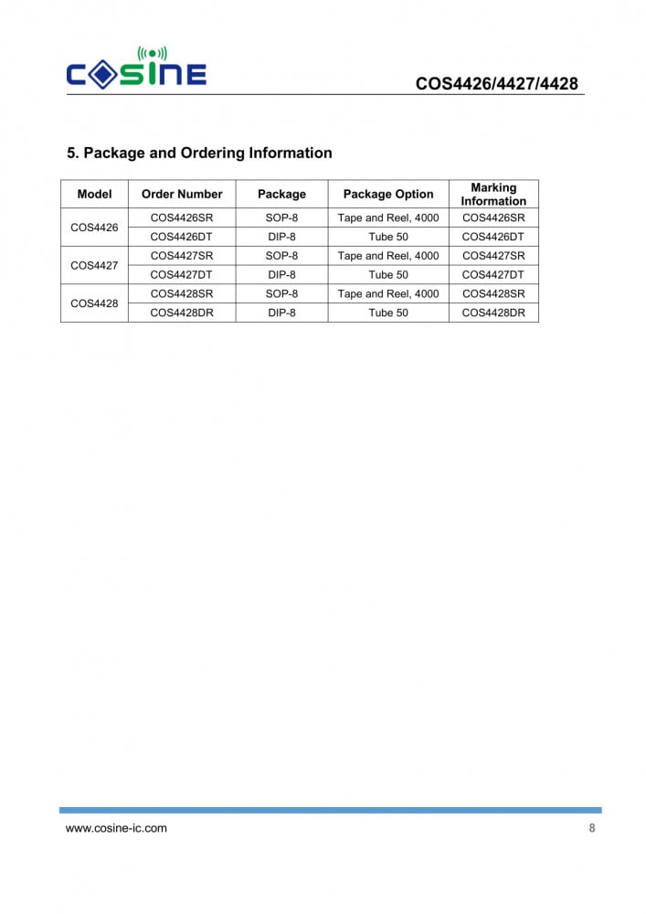 COS4426DT datasheet page 8