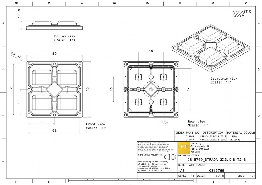 STRADA-2X2MX-8-T2-S product drawing image
