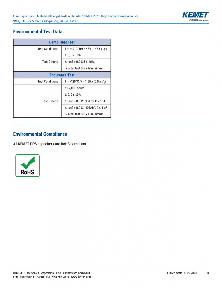 KEMET SMR datasheet page 8