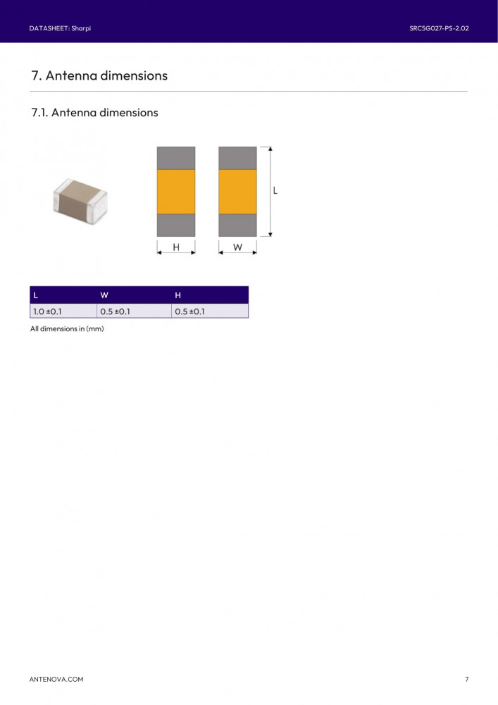 Sharpi SRC5G027 datasheet page 7