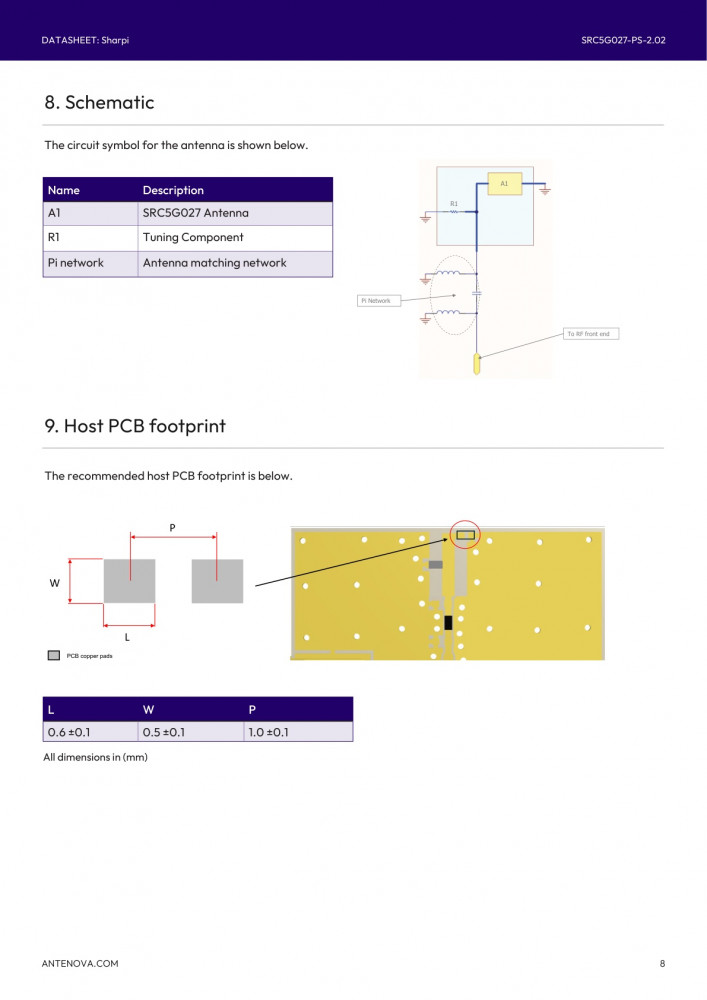 Sharpi SRC5G027 datasheet page 8