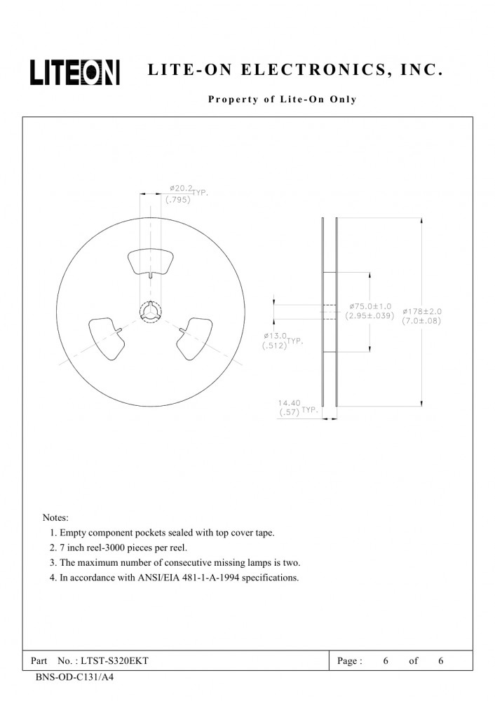 LTST-S320EKT datasheet page 6