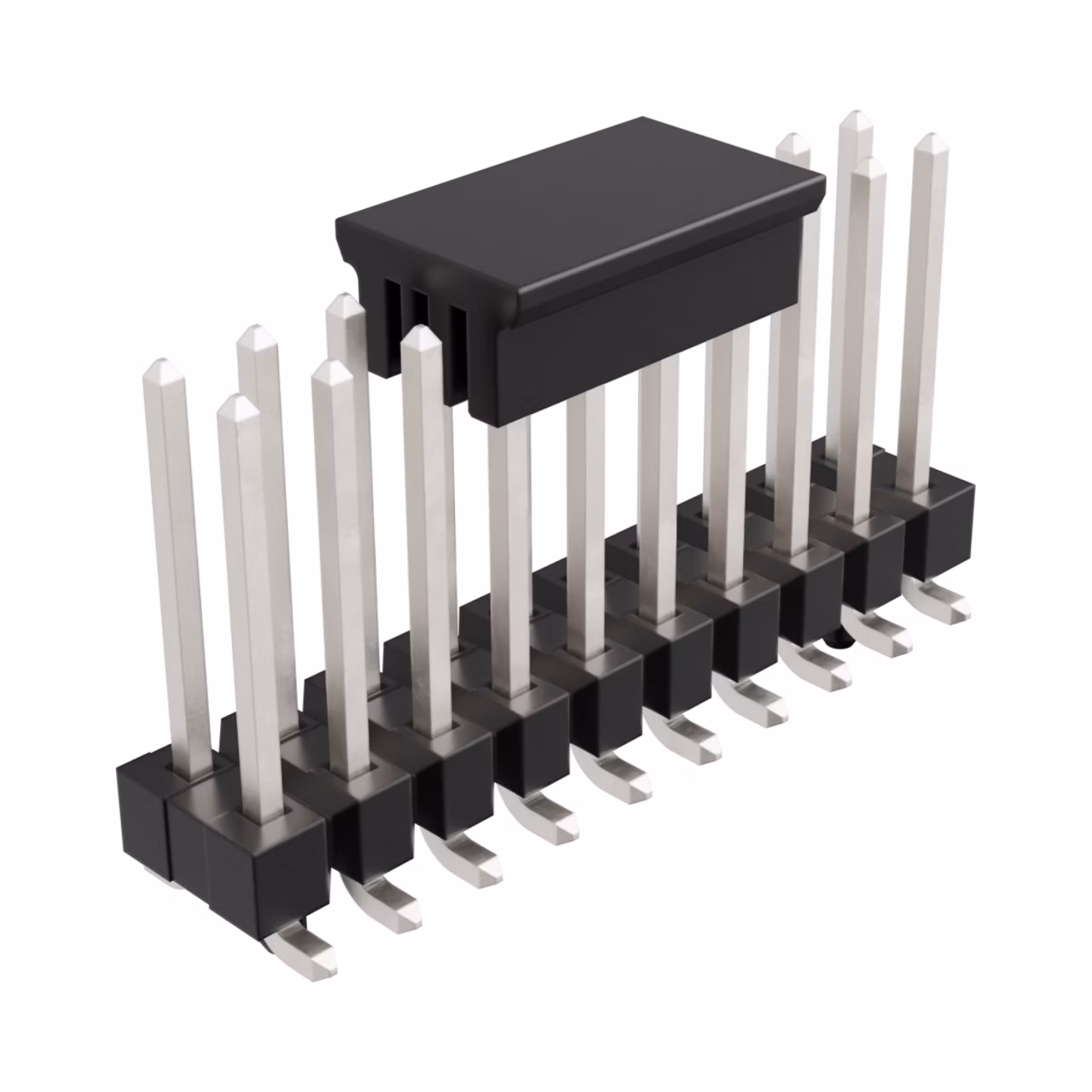 C-Grid Header, 2.54mm Pitch, Surface Mount, Dual Row, Vertical, 20 Circuits, Tin (Sn) Overall Plating, with Cap and Peg, Tape and Reel Packaging, Lead-Free for sale
