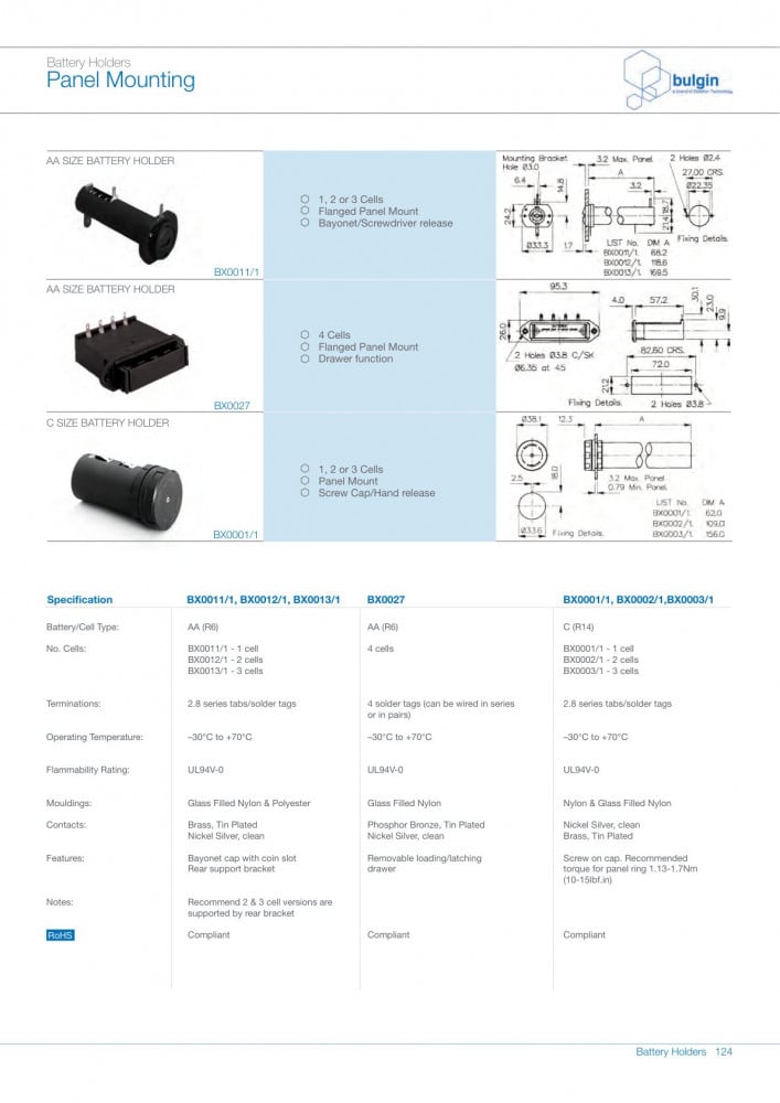 Bulgin battery holder documentation page 4