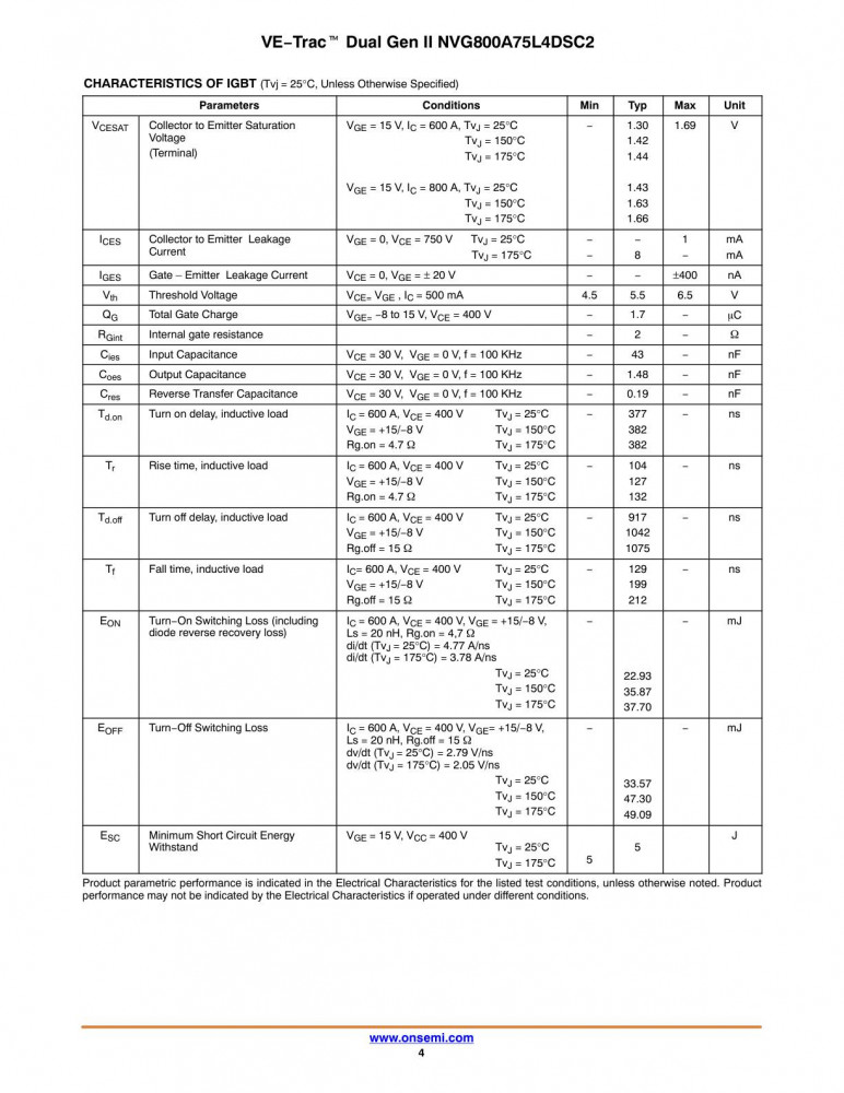 NVG800A75L4DSC2 datasheet page 4
