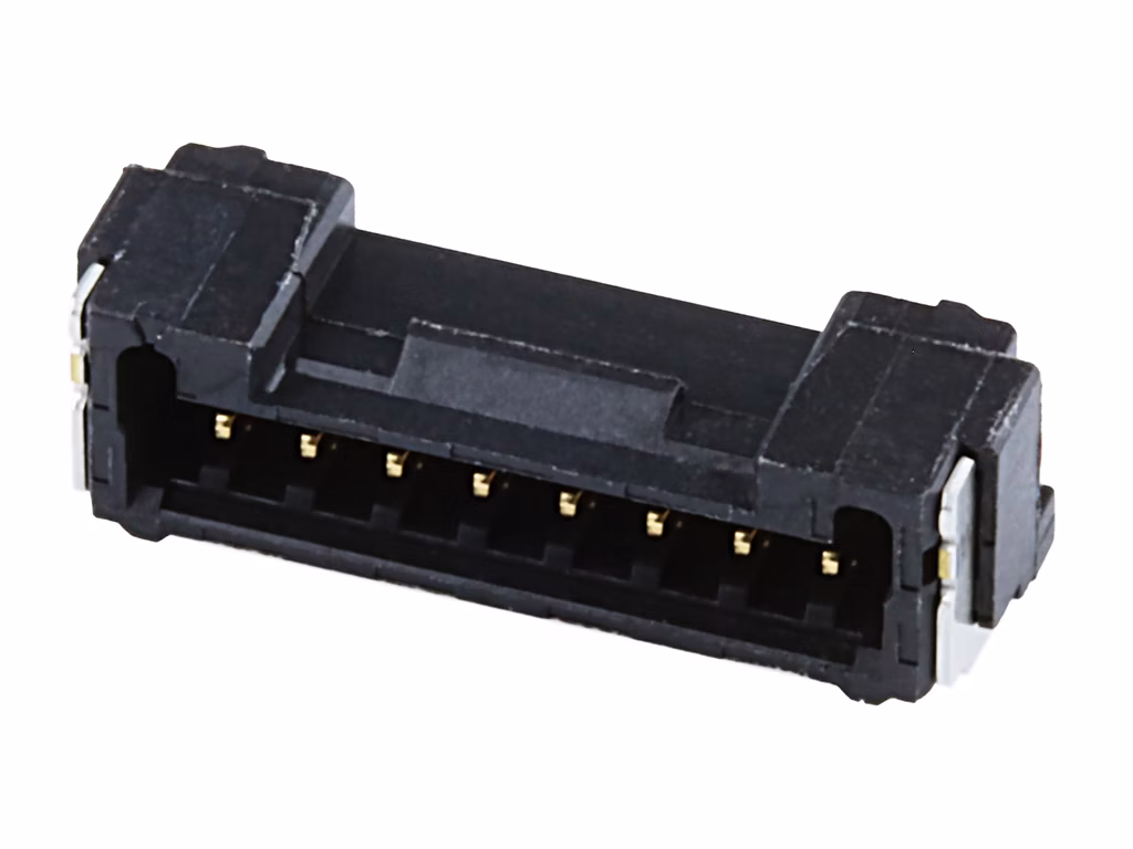 1.25mm Pitch, Micro-Lock Plus PCB Header, Single Row, Right-Angle, Surface Mount, 0.38µm Gold Plating, Positive Lock, 8 Circuits, Natural