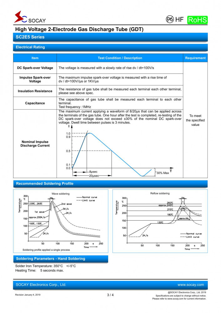 SC2E5 series datasheet page 3