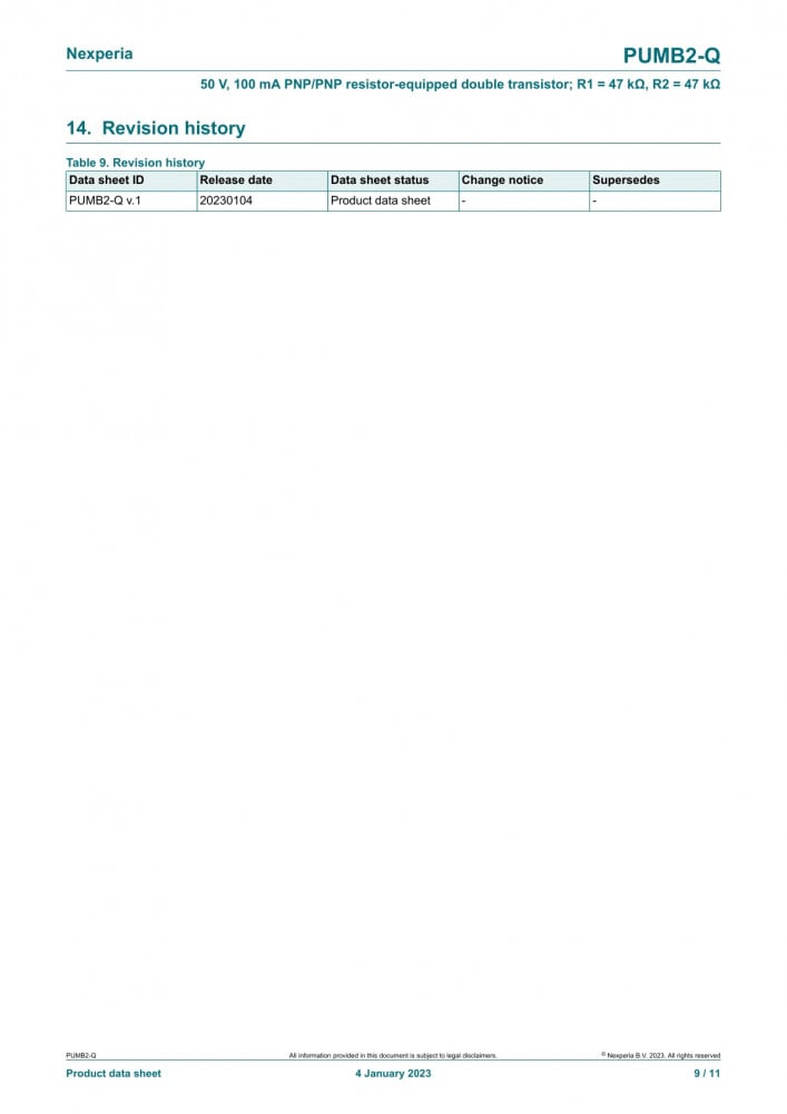 PUMB2-Q datasheet page 9