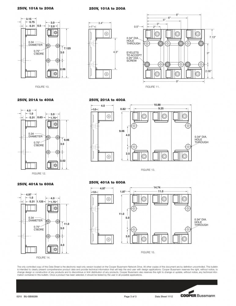 EATON H250 Series datasheet page 3