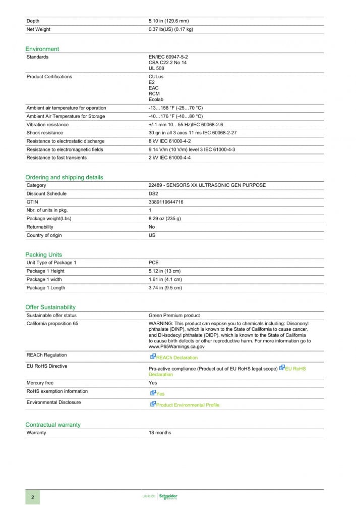 XXA30S1VM12 technical document page 2