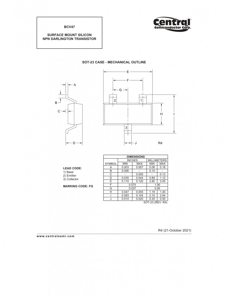 BCV47 TR PBFREE datasheet page 2