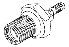 SMA Jack, Straight, Bulkhead, Solder Cup Contact, Nut and Lockwasher Included, Brass Body, Gold, (Au) Plated, One Piece Per Bag, 50 Ohms