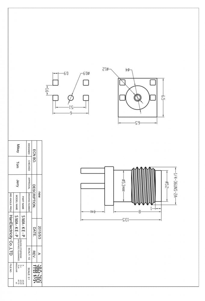 SMA-KE-P specification page 6