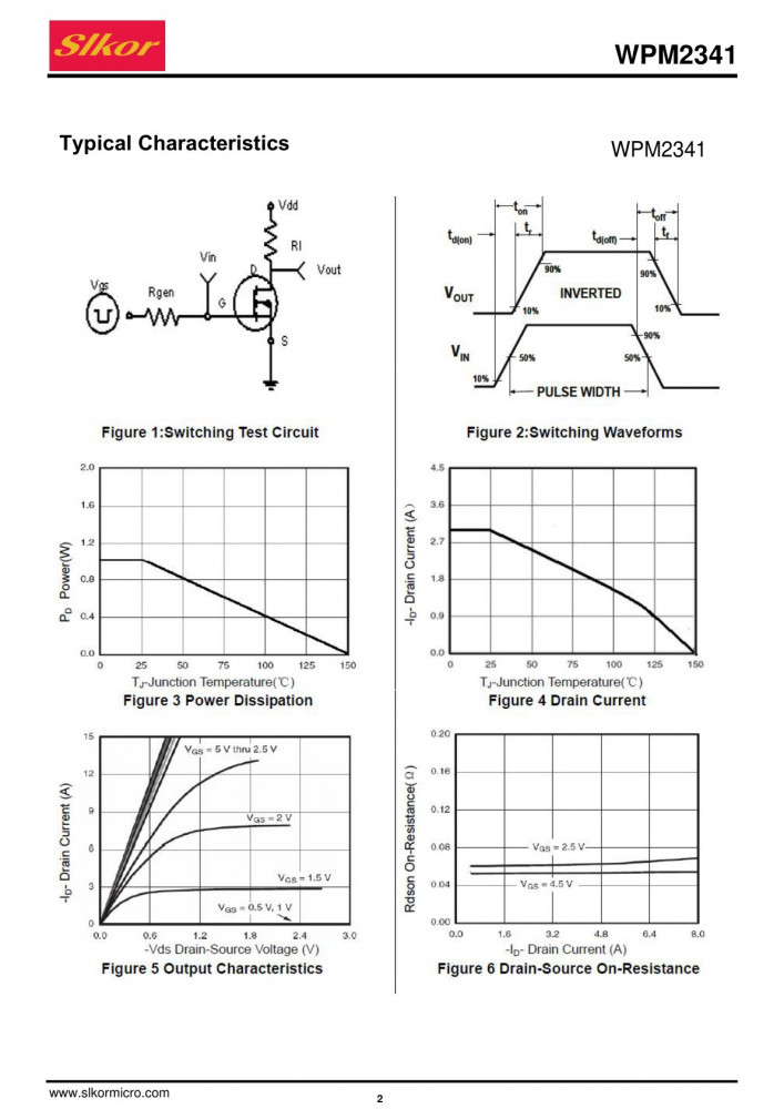 WPM2341 datasheet page 2