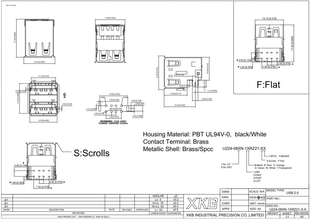 U224-081N-1WRZ21-S1 technical drawing