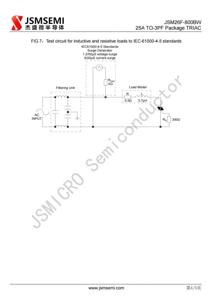 JSM26F-800BW datasheet page 4