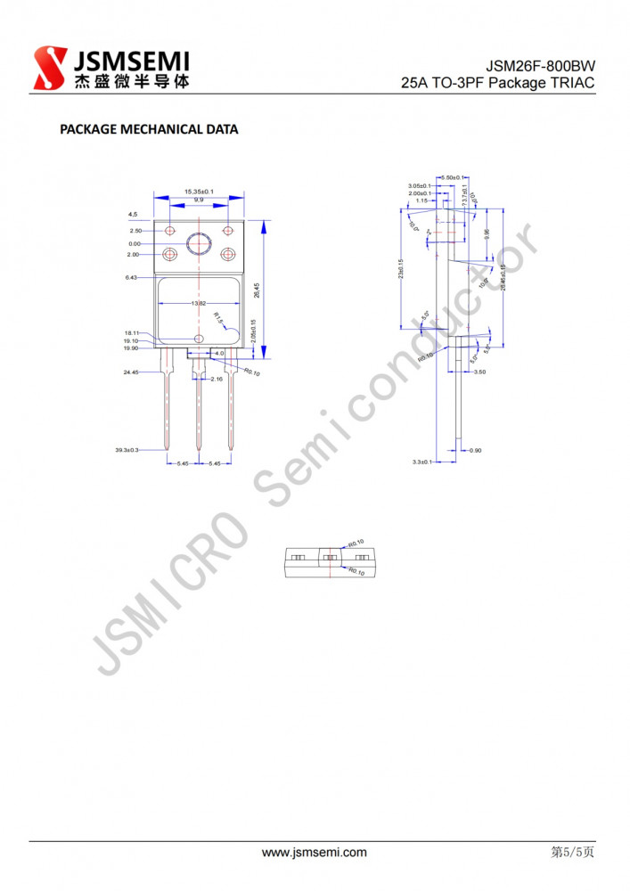 JSM26F-800BW datasheet page 5