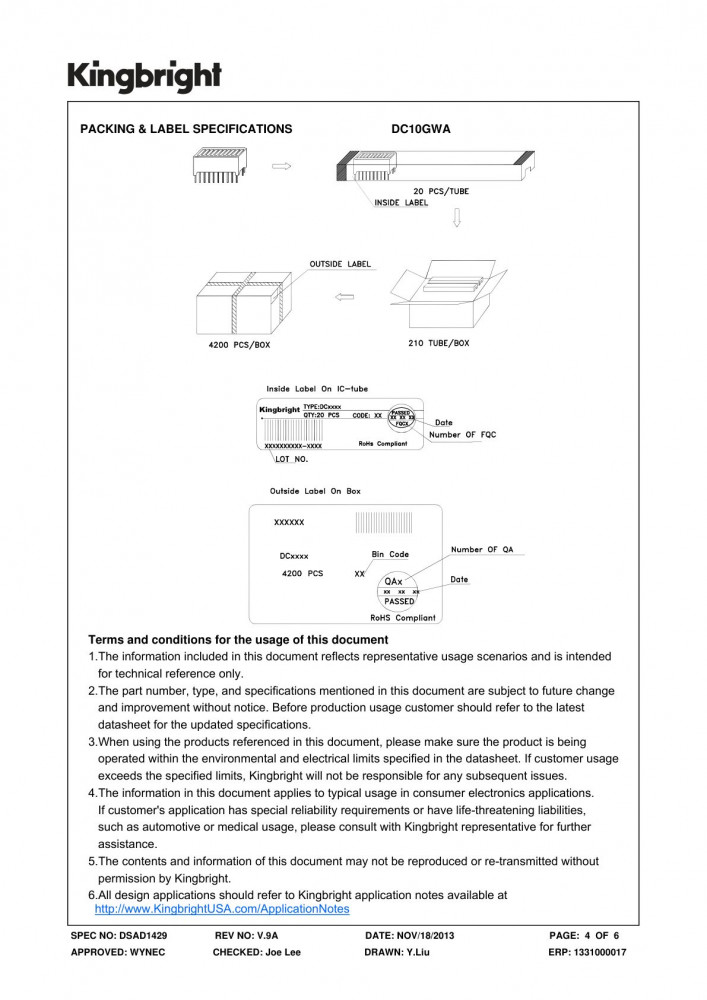 DC10GWA datasheet page 4