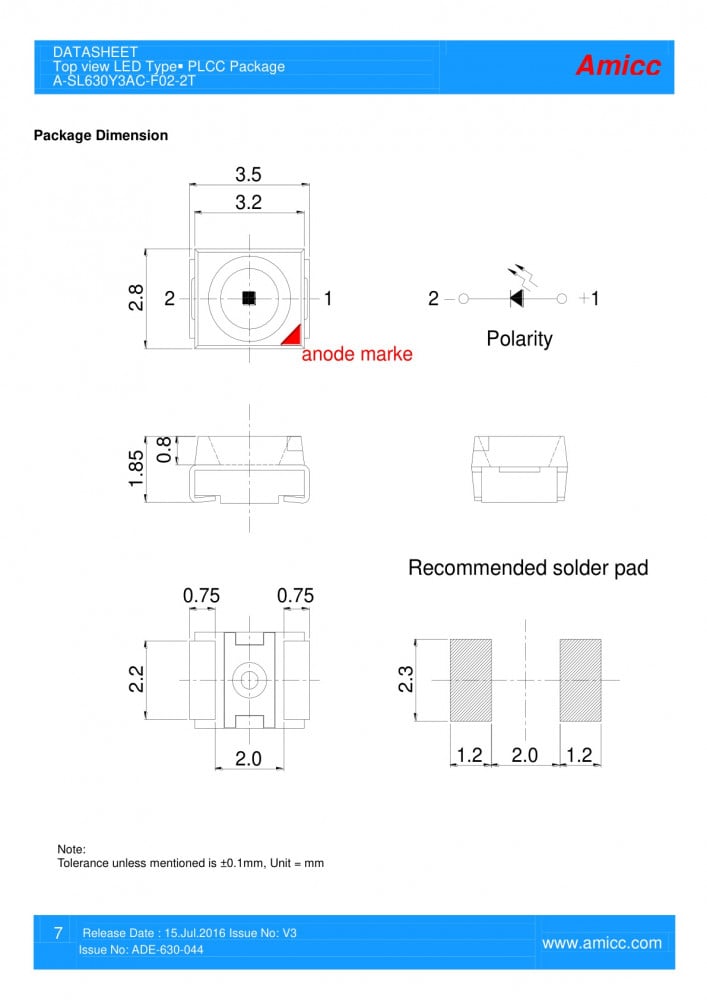 A-SL630Y3AC-F02-2T datasheet page 7