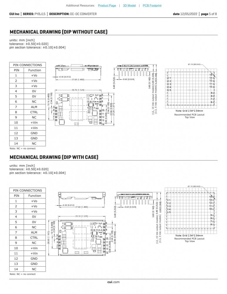 PYBJ15-Q48-S5-OD datasheet page 5