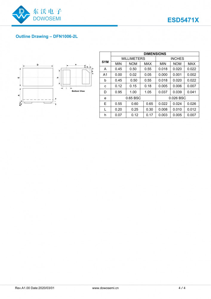 ESD5471X datasheet page 4