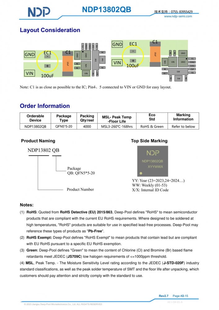 NDP13802QB datasheet page 2