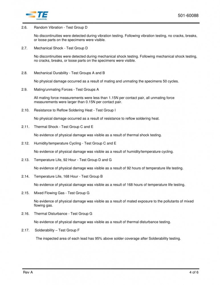 PCI Express Gen4 qualification report page 4