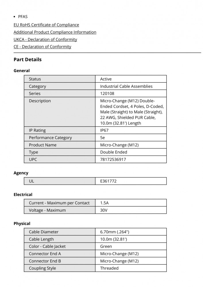 MOLEX 1201080243 product drawing, page 2