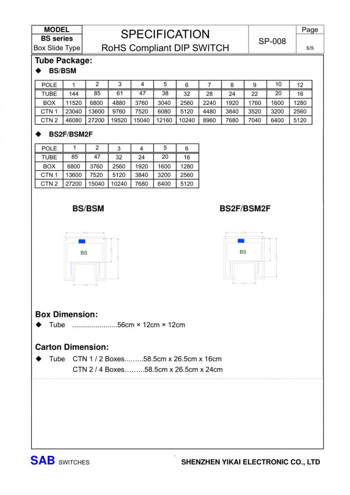 BIWIN BS series datasheet page 8