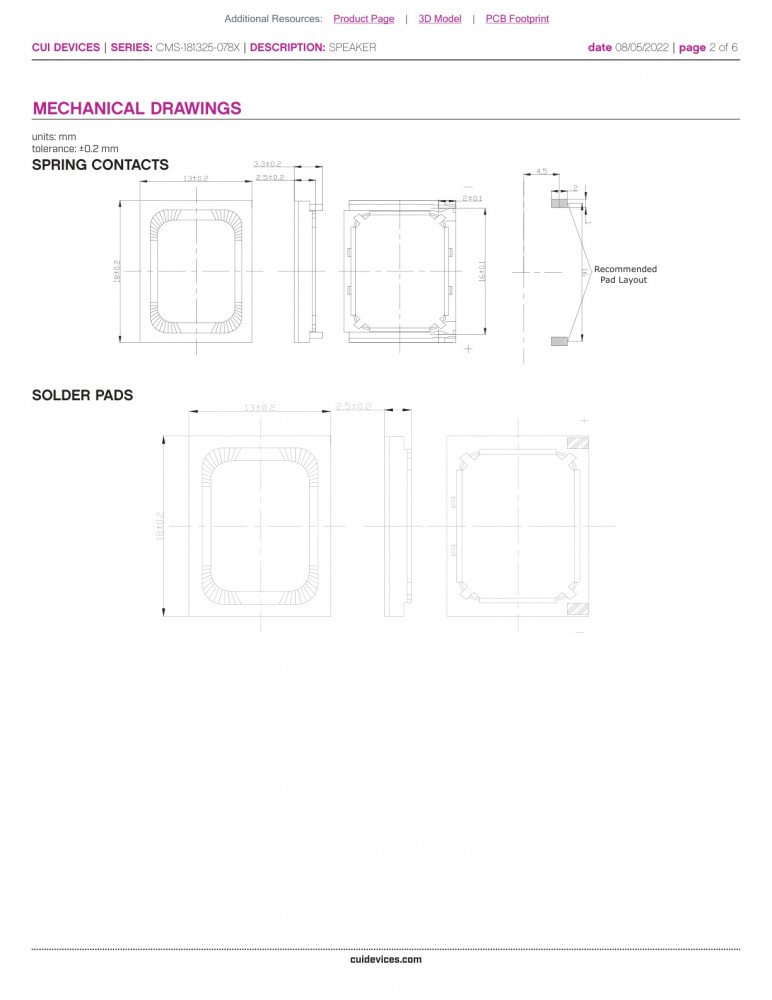 CMS-181325-078S datasheet page 2