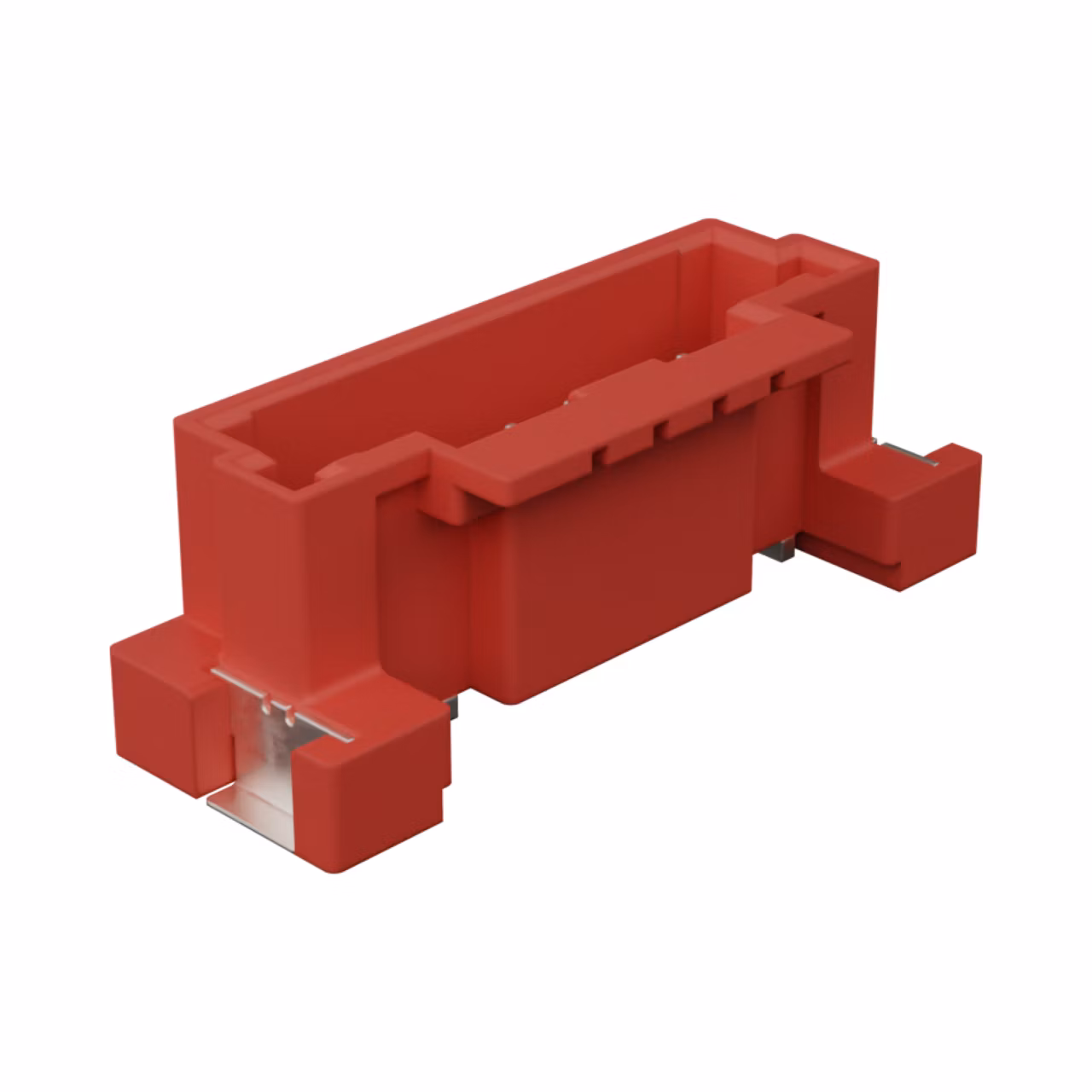 DuraClik Wire-to-Board Header, Single Row, Vertical, 8 Circuits, Tin (Sn) Plating, Red for sale