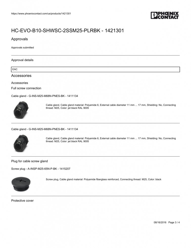 Phoenix Contact 1421301 technical document page 3