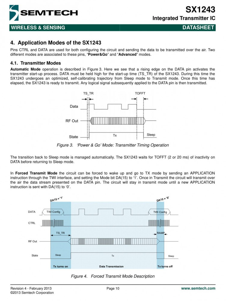 SX1243 datasheet page 10