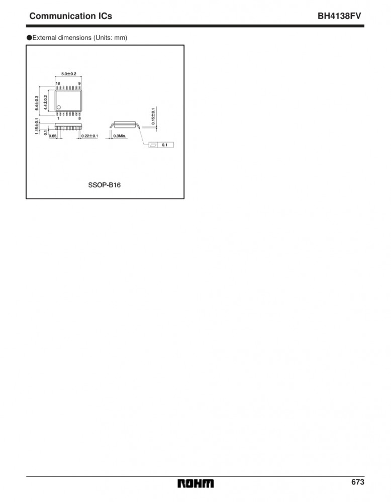 BH4138FV-E2 datasheet page 10