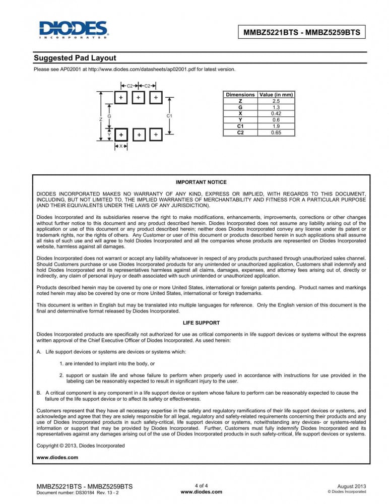 MMBZ5245BTS-7-F datasheet page 4