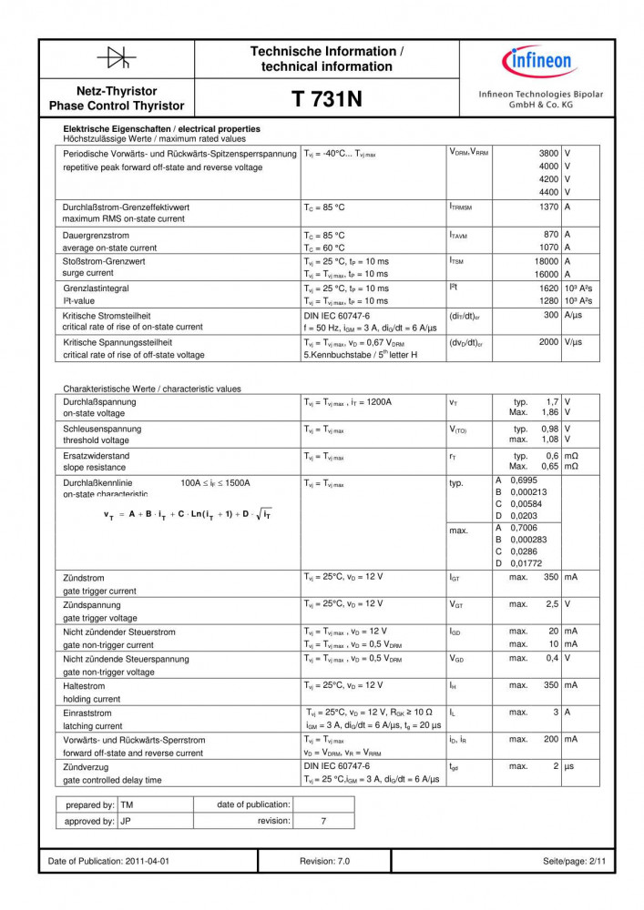 T731N technical document page 2