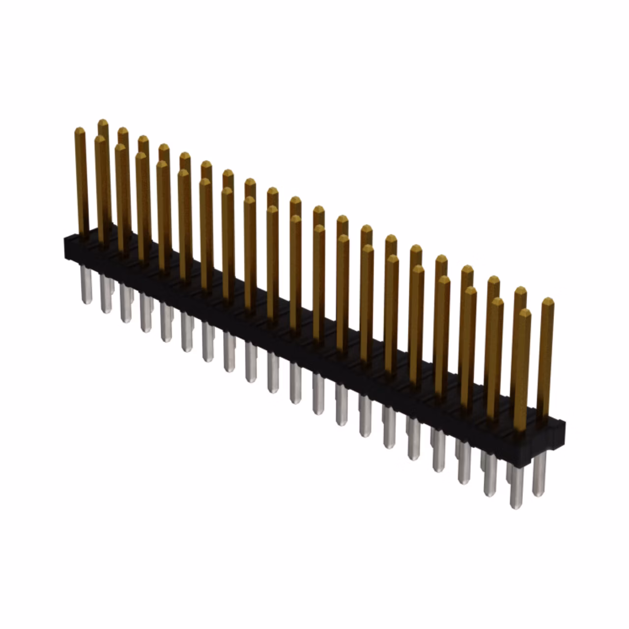 2.00mm Pitch Milli-Grid Header, Vertical, Through Hole, 40 Circuits, 0.38µm Gold (Au) Plating, Mating Pin Length 7.90mm, Tail Length 3.40mm, Tray, Lead-Free for sale