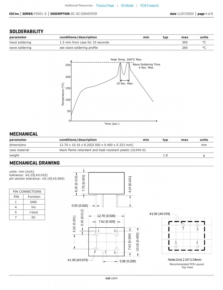 CUI PDSE1-D datasheet page 4
