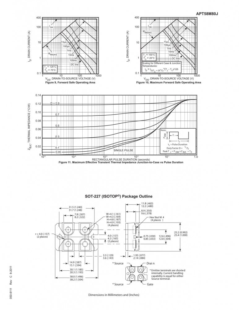 APT58M80J datasheet page 4