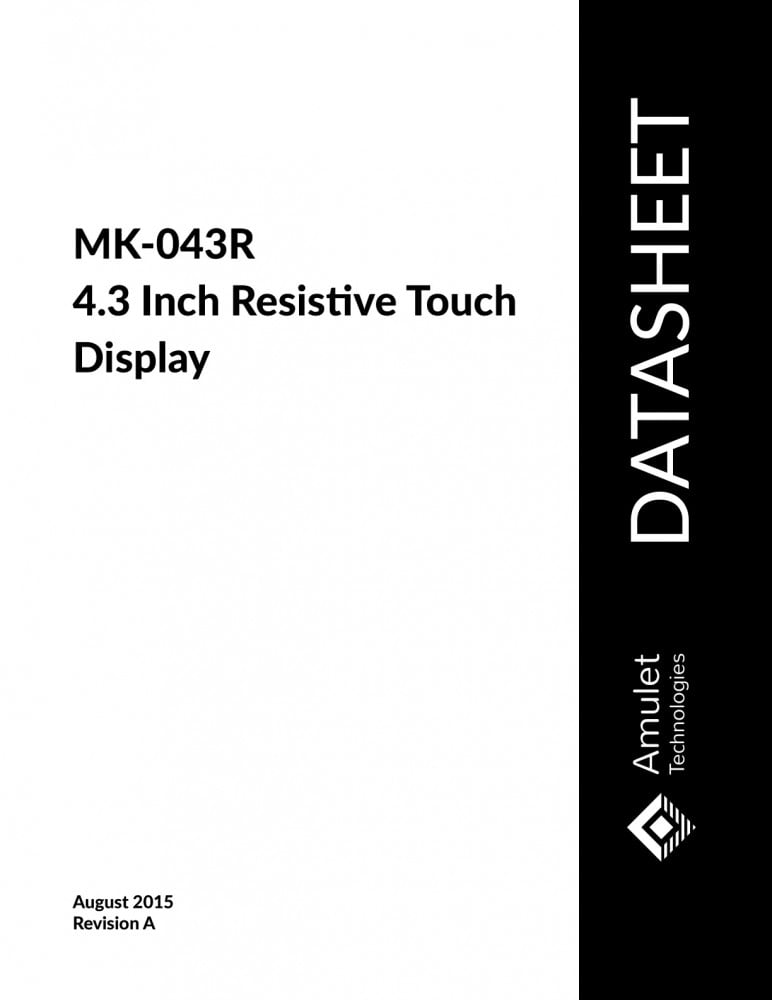 MK-043R datasheet page 1