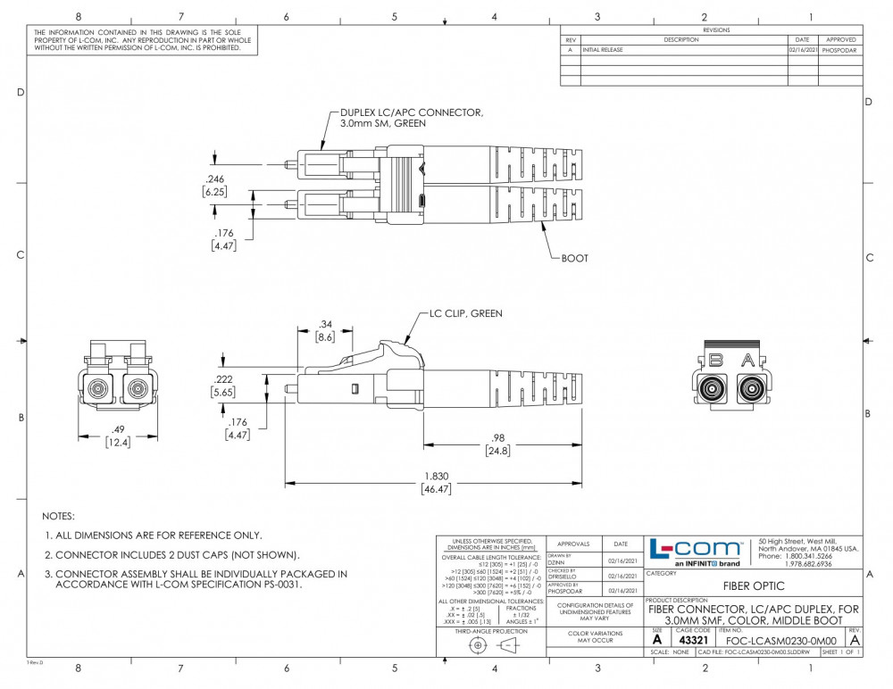 FOC-LCASM0230-0M00 technical document preview