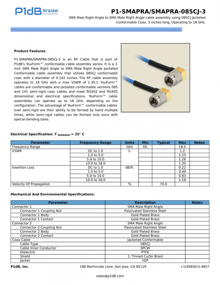 P1-SMAPRA/SMAPRA-085CJ-3 product document image, page 1
