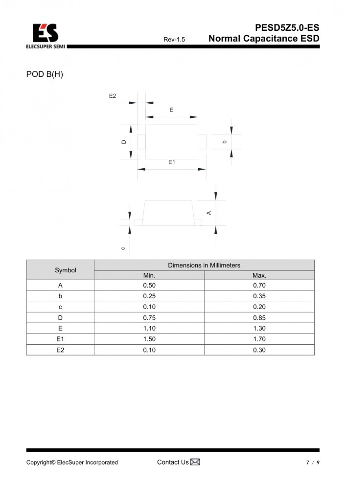 PESD5Z5.0-ES datasheet page 7