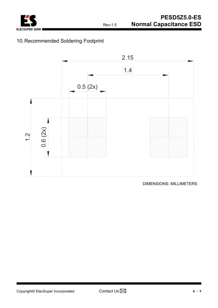 PESD5Z5.0-ES datasheet page 8