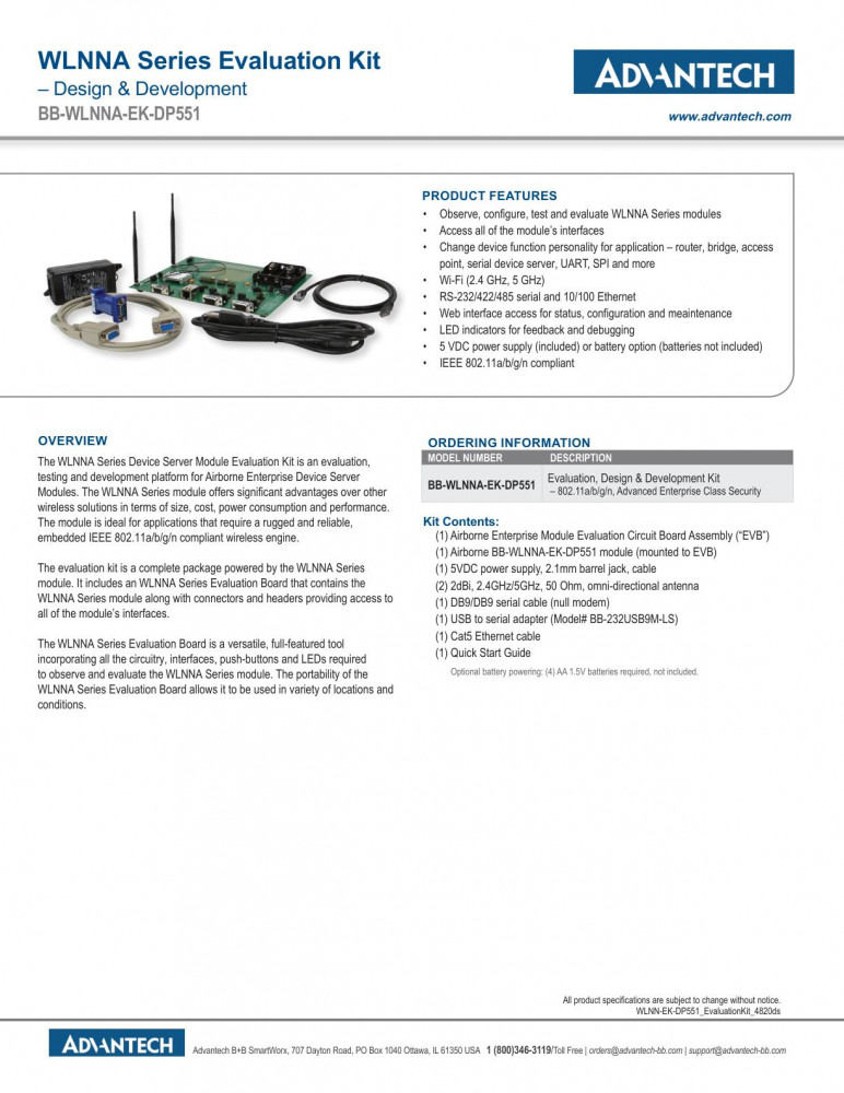 BB-WLNNA-EK-DP551 technical document page 1