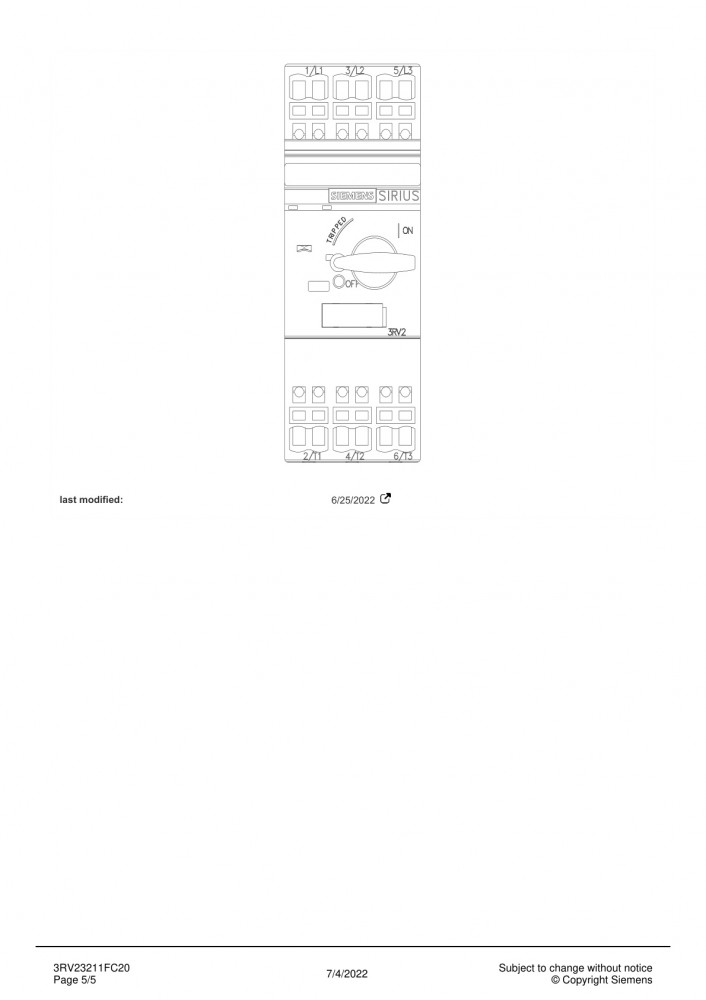 SIEMENS 3RV23211FC20 document page 5
