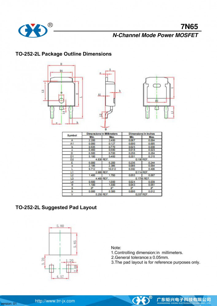 JUXING 7N65 datasheet page 3